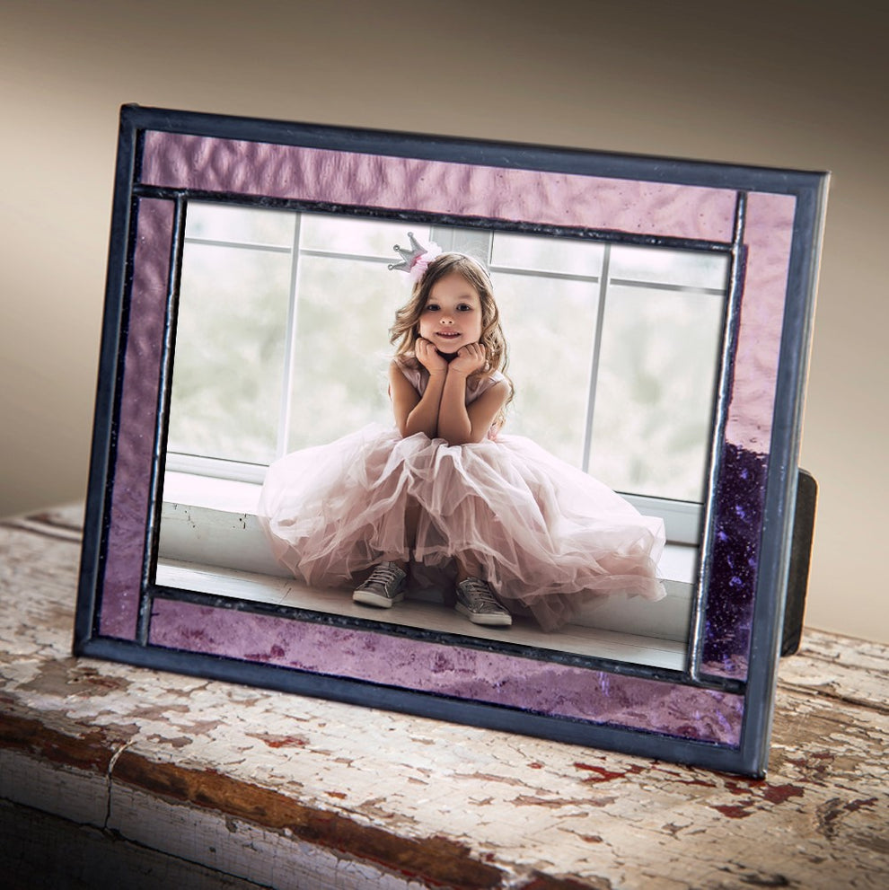 Purple Stained Glass Picture Frame 5x7 or 4x6 by J Devlin – J Devlin ...