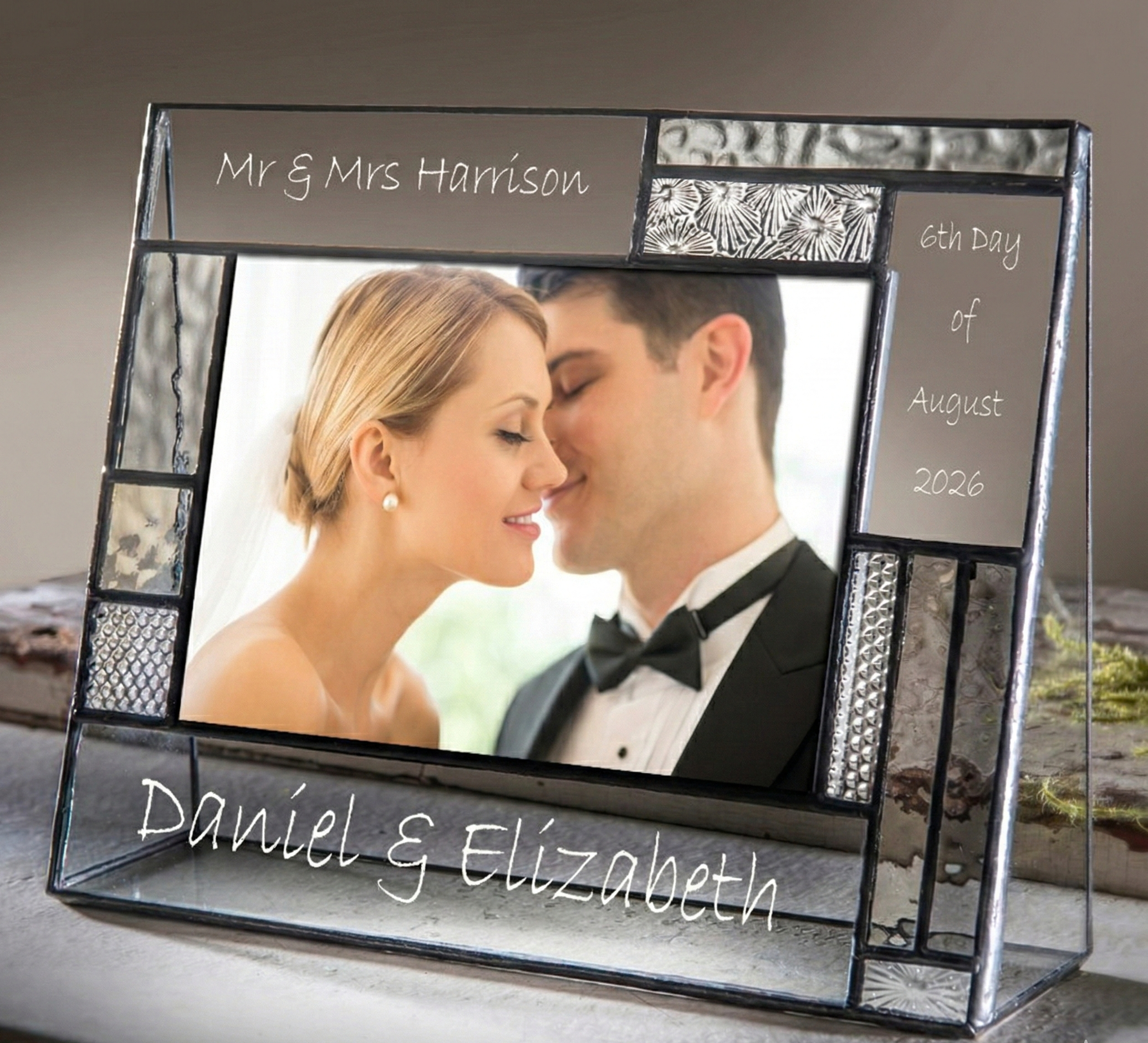 Wedding Picture Frame Personalized by J Devlin | Pic 392-46H EP624 – J ...