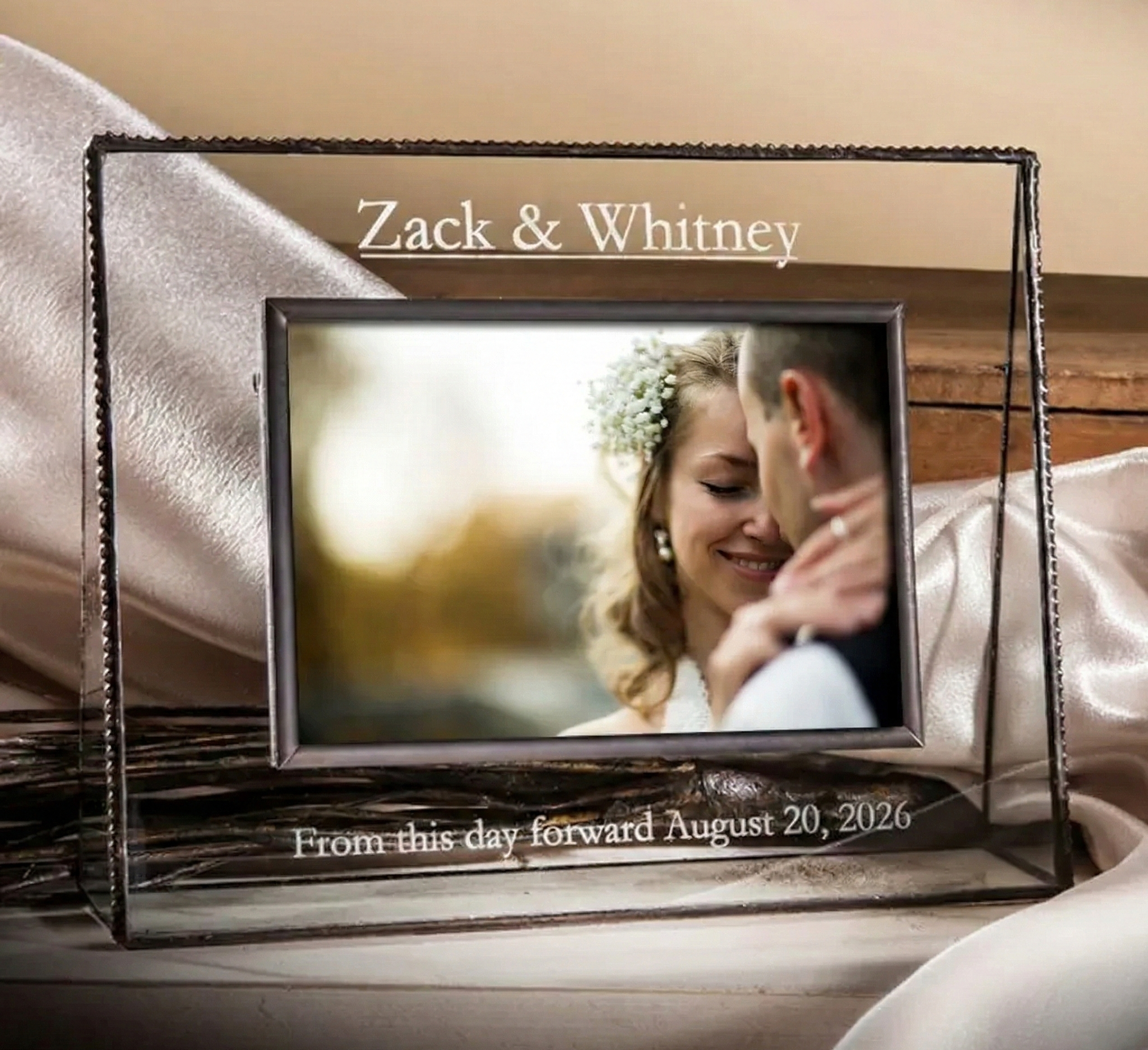 Personalized Wedding Frame Multiple Sizes by J Devlin | Pic 319 EP548 ...