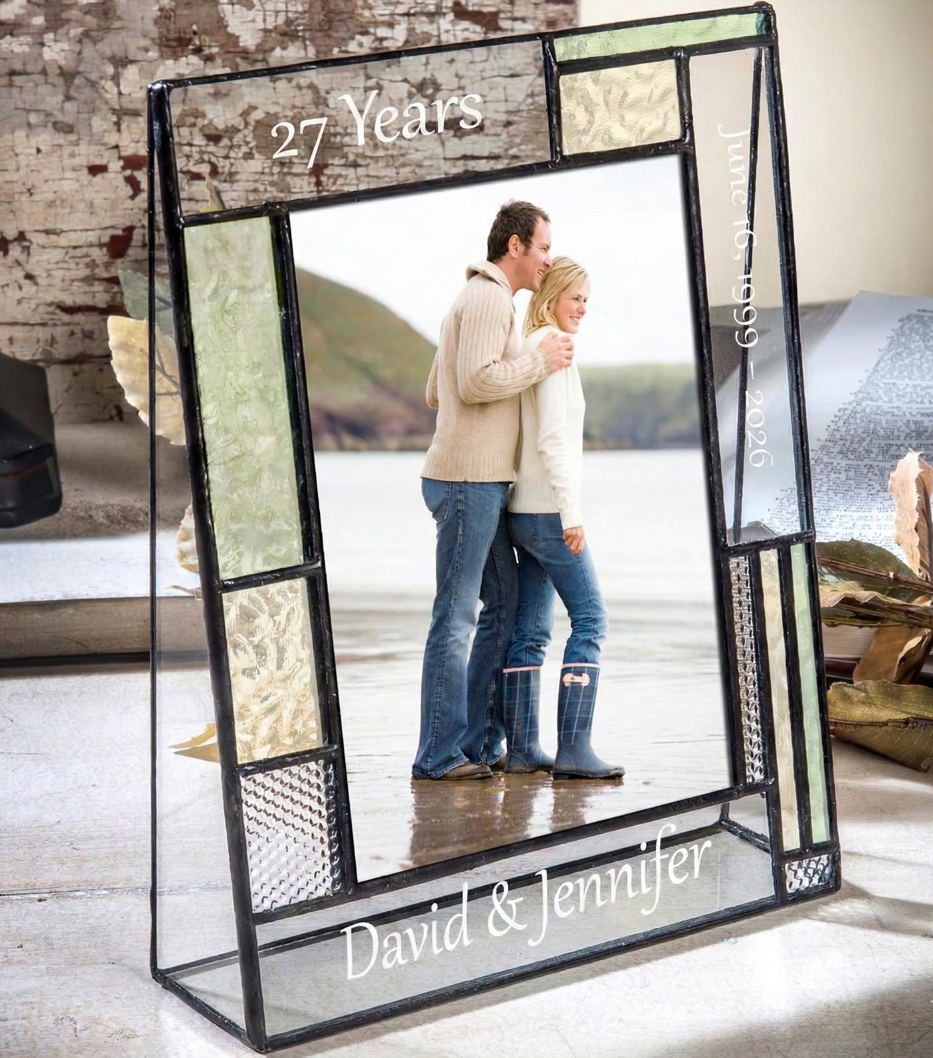 Anniversary Frame Personalized Couples Gifts J Devlin | Pic 430 EP625 ...