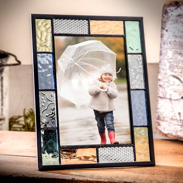Colorful Easel Stained Glass Picture Frame | PIC 412 Series – J Devlin ...