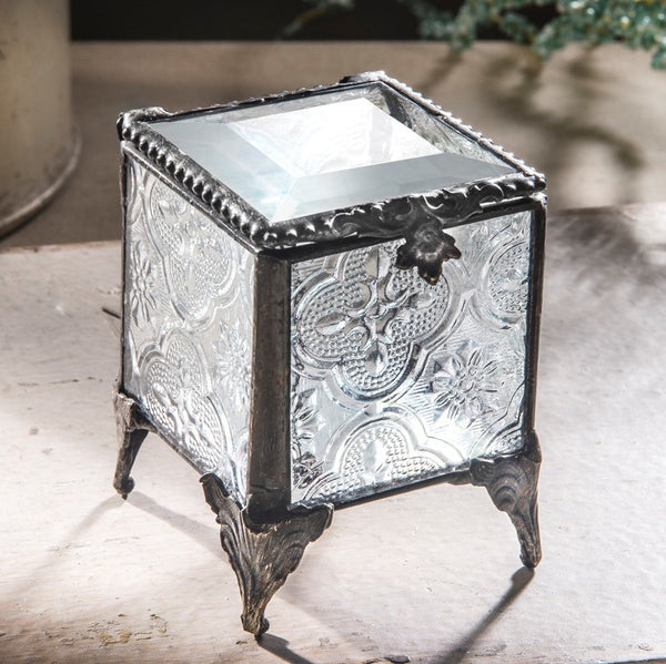 Vintage Glass Decorative Keepsake Box 153-2 – J Devlin Glass Art